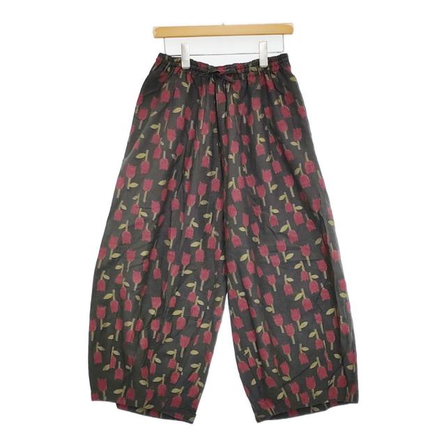 Needles H.D.Pant R/W Tulip Jacquard サイズ1 ヒザデルパンツ 定価40700円 25SS チャコールグレー レッド レディース ニードルス【中古】5-0902M♪