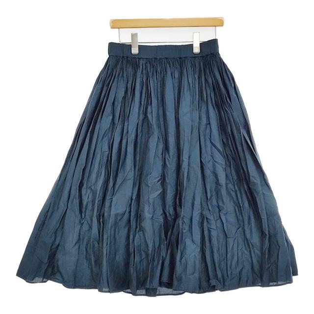 R&D.M.Co- 未使用 ガーメントダイコットンシルクギャザーゴムスカート 定価85800円 25SS ネイビー オールドマンズテーラー【中古】5-0902M♪