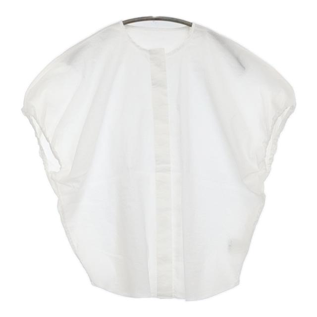 AK+1 ギャザードルマンブラウス 定価22000円 64-01-0244-287 ブラウス シャツ 25SS ホワイト レディース エーケーワン【中古】5-0902S♪