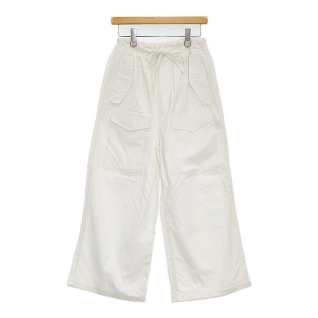 TICCA カーゴパンツ TBES-051 定価26400円 カーゴパンツ 25SS ホワイト レディース ティッカ【中古】5-0902M♪