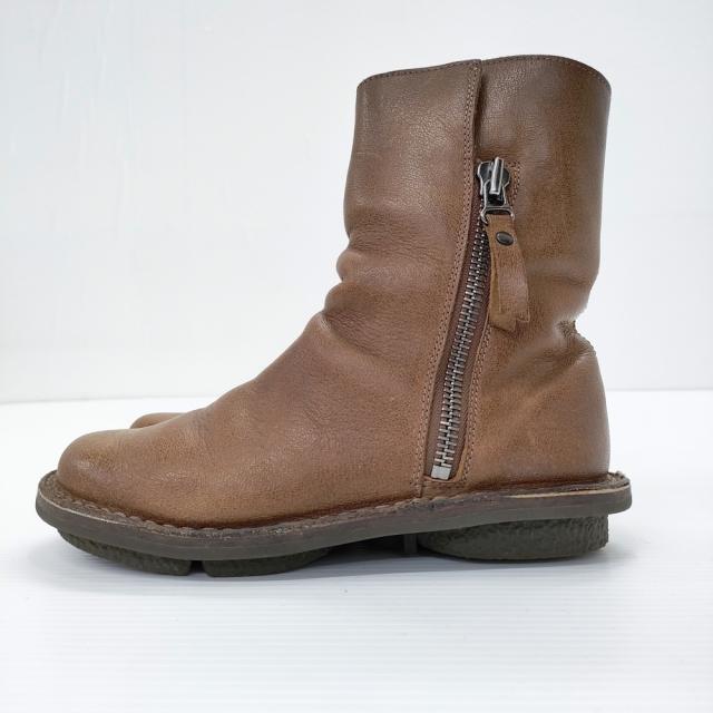 trippen DEER レザー サイドジップ サイズ36 ブーツ ブラウン