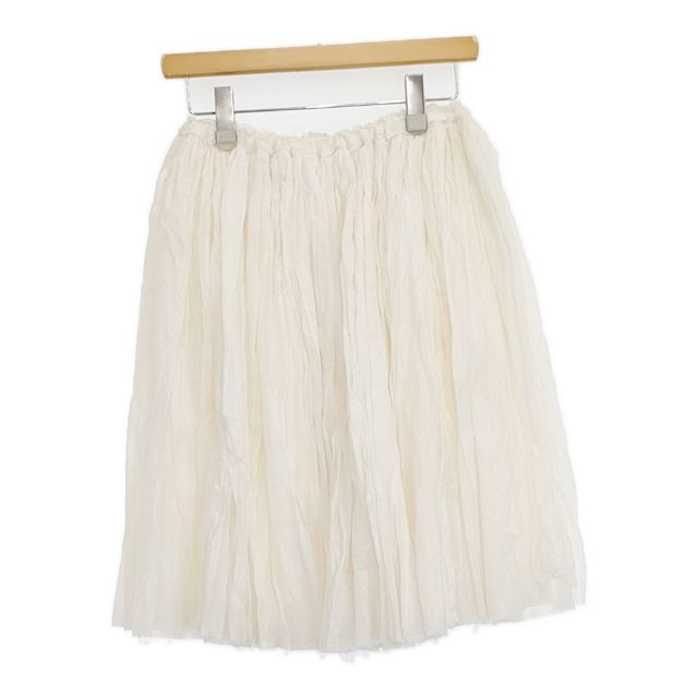 R&D.M.Co- コットンシルクギャザー スカート オフホワイト キナリ レディース オールドマンズテーラー【中古】5-0827M∞