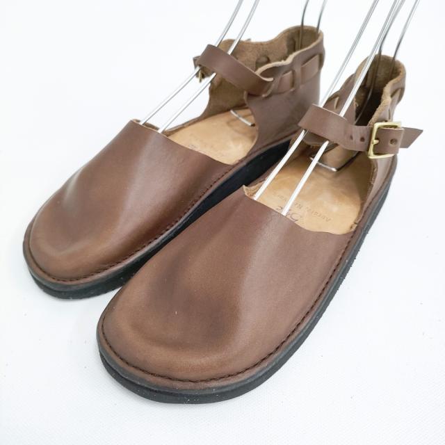 AURORA SHOES 未使用 Chinese Mary Jane  チャイニーズメリージェーン 定33000円 5.5C 靴 ブラウン レディース オーロラシューズ【中古】5-0523G♪