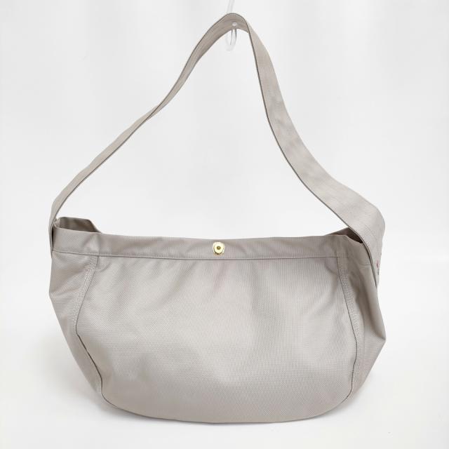 MARINE DAY FREE BLUE 定価15180円 ナイロン ショルダーバッグ ベージュ レディース マリンデイ【中古】5-1011G♪