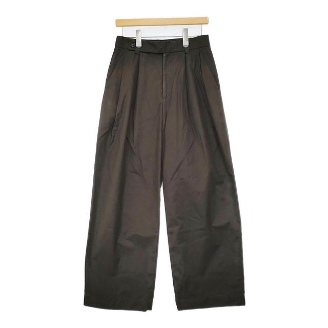 MARGARET HOWELL SOFT BRUSHED COTTON TWILL 2 定価39600円 578-5242201 パンツ 25AW ブラウン レディース マーガレットハウエル【中古】5-1011G♪