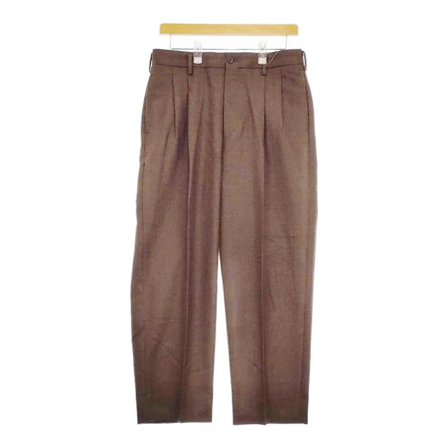 marka 2TUCK COCOON FIT wool soft serge M20C-07PT03C サイズ1 パンツ ブラウン メンズ マーカ【中古】4-1207T♪