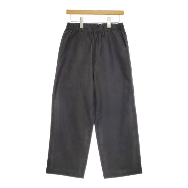 YLEVE ポリエステルシルクツイルトラウザーズ サイズ1 168-3140055 イージーパンツ ブラック レディース イレーヴ【中古】5-0323M♪