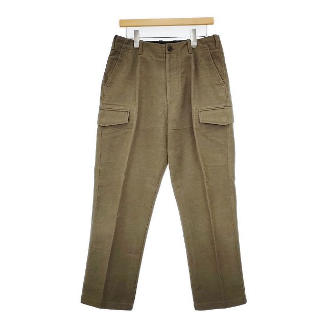 山内 先染めコットン起毛加工 ミリタリーハ？ンツ 定価40000円 パンツ カーキ メンズ 山内【中古】5-1124T∞