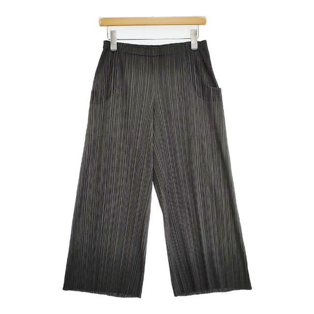 PLEATS PLEASE ISSEY MIYAKE PP91-JF404 プリーツ ワイド パンツ ブラック レディース プリーツプリーズ【中古】5-1124G∞