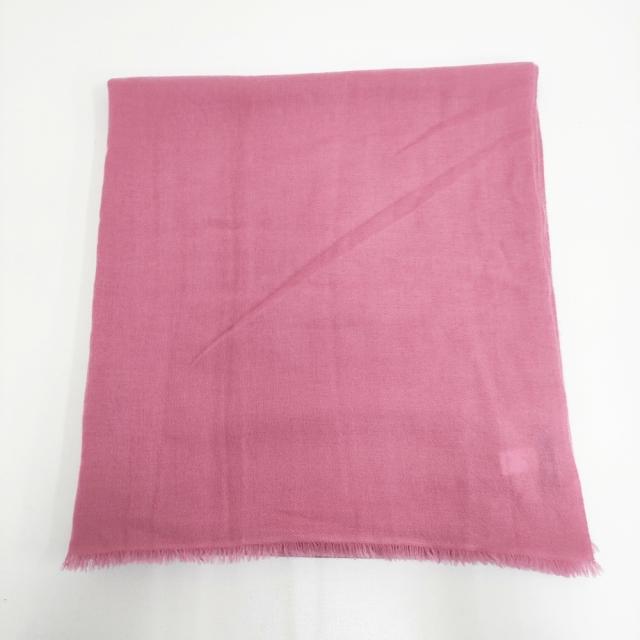 douce gloire カシミヤ100％ 大判 マフラー 無地 ストール ピンク レディース ドゥーズグロワール【中古】5-1127T◎