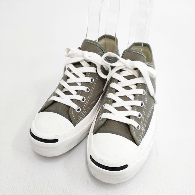 CONVERSE ADDICT ジャックパーセル 23.5cm キャンバス スニーカー カーキ レディース コンバース【中古】5-1127G◎
