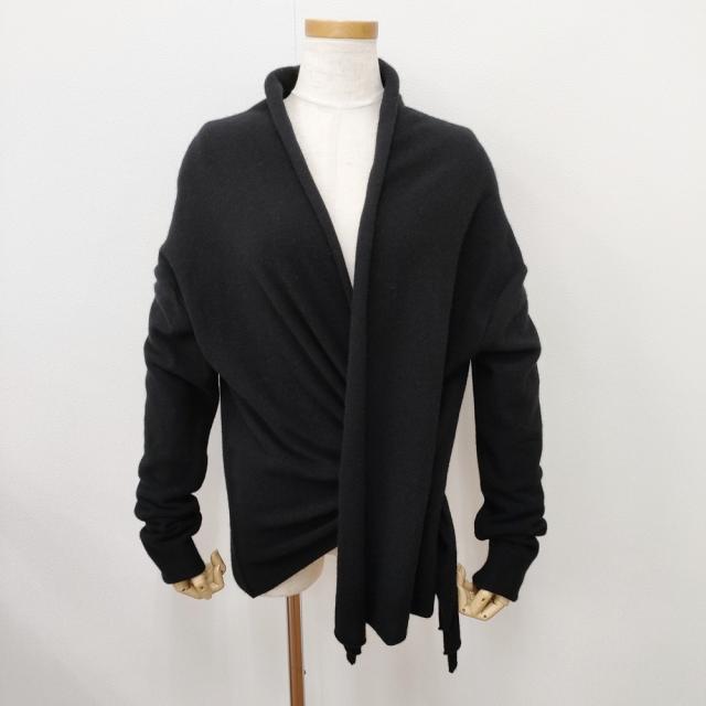 R&D.M.Co- ウールカシミヤ カシュクール カーディガン ブラック レディース オールドマンズテーラー【中古】5-1125T◎