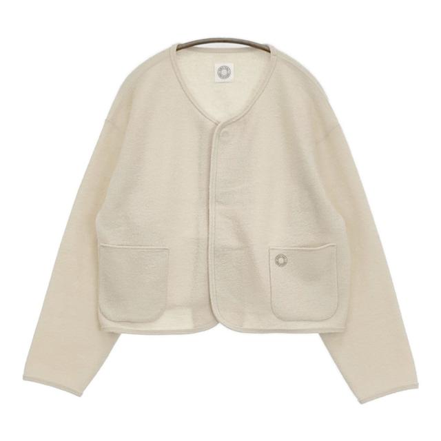 ORCIVAL ウールパイルクルーネックカーディガン 定価20900円 サイズ1 羽織 カーディガン 24AW ベージュ レディース オーシバル/オーチバル【中古】5-1127T♪