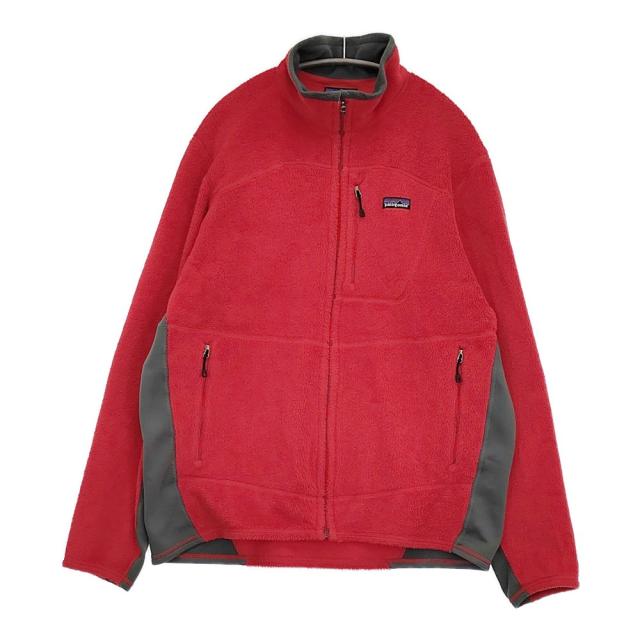 patagonia R2 フルジップ フリースジャケット 25136F0 サイズL ジャケット レッド グレー メンズ パタゴニア【中古】5-1014T♪