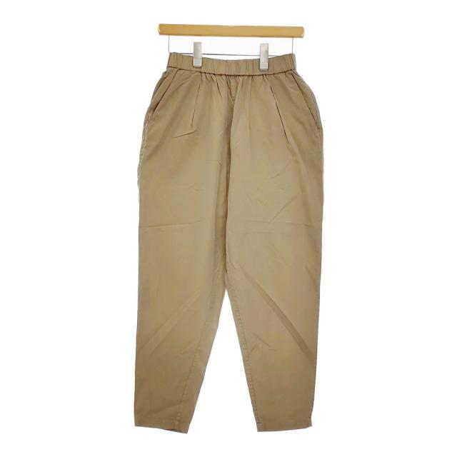 humoresque silk cotton easy pants KA2404 サイズ36 シルクコットン イージー パンツ ベージュ レディース ユーモレスク【中古】5-0309M♪