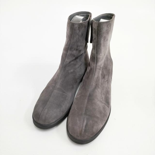 JURGEN LEHL スウェード スエード ショートブーツ サイズ23.5 ブーツ グレー レディース ヨーガンレール【中古】5-1009T◎
