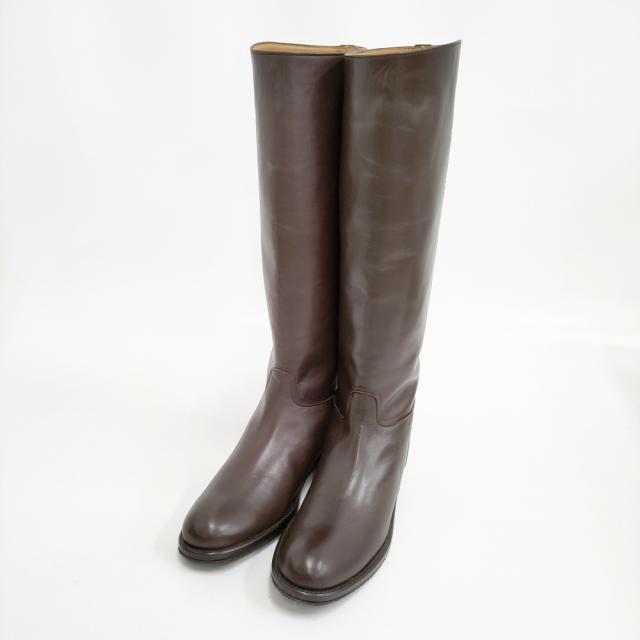 MARGARET HOWELL レザー 牛革 サイズ23.5cm ロング ブーツ ブラウン レディース マーガレットハウエル【中古】5-1009T◎