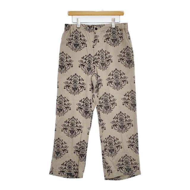 UNUSED Ornament Easy pants 定価37400円 オーナメント柄 サイズ2 UW1164 イージー パンツ 25SS ベージュ メンズ アンユーズド【中古】5-1115M♪