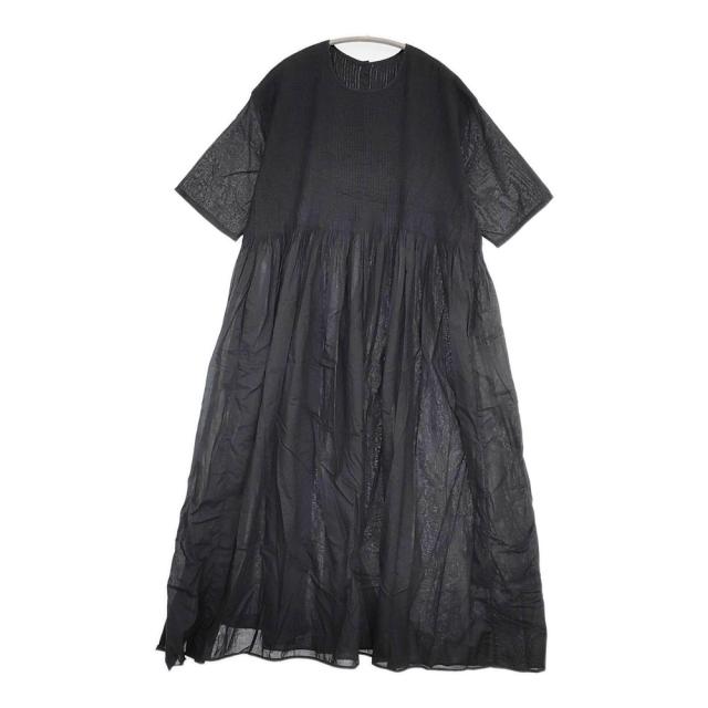 maison de SOIL ピンタック インド製 ワンピース ブラック レディース メゾンドソイル【中古】5-0622S♪