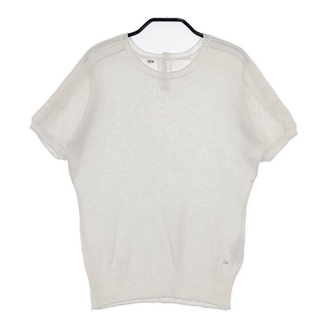 45R/45rpm ギマニットのTシャツ 定価25300円 半袖 ニット ホワイト レディース フォーティーファイブアールピーエム【中古】5-0706S∞