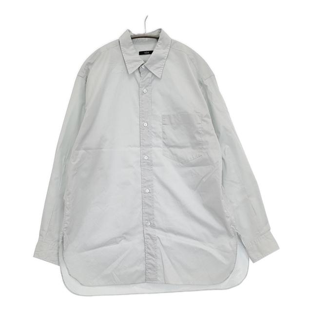 YLEVE COTTON BROAD SHIRT コットンブロードシャツ 定価35200円 サイズ3 長袖シャツ 25SS ライトブルー メンズ イレーヴ【中古】5-1115M♪