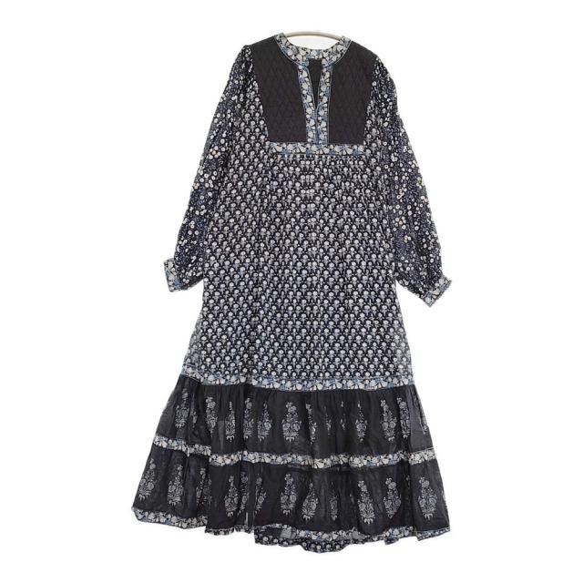Freada キルトステッチハンドスクリーンワンピース 1814252400055 エスニック ワンピース ネイビー レディース フリーダ【中古】5-1115M♪
