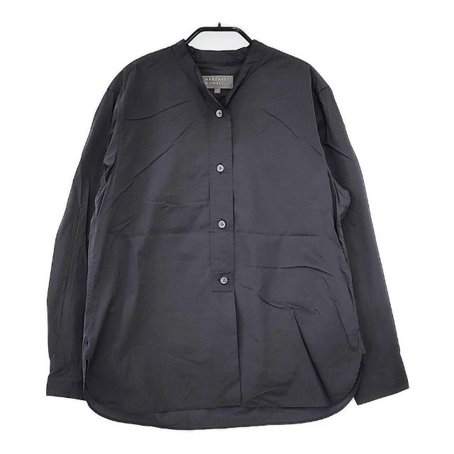 MARGARET HOWELL 578-4153009 SUPER FINE COTTON 1 バンドカラー 長袖シャツ 24SS チャコールグレー レディース マーガレットハウエル【中古】5-0730M∞