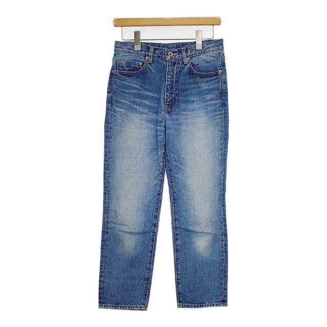 R&D.M.Co- ジーンズ 加工 XS セルビッジストレート デニムパンツ ライトブルー レディース オールドマンズテーラー【中古】5-0730G∞