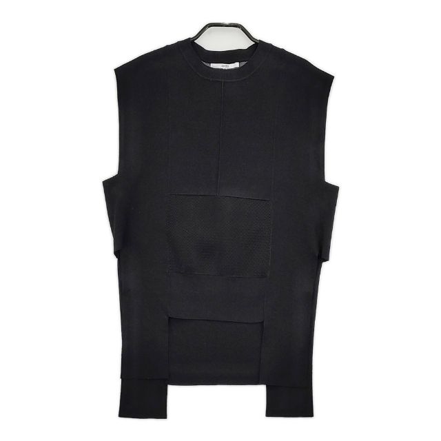 UN3D メッシュ ミックス 切替 ベスト ブラック レディース アンスリード【中古】5-0607S∞
