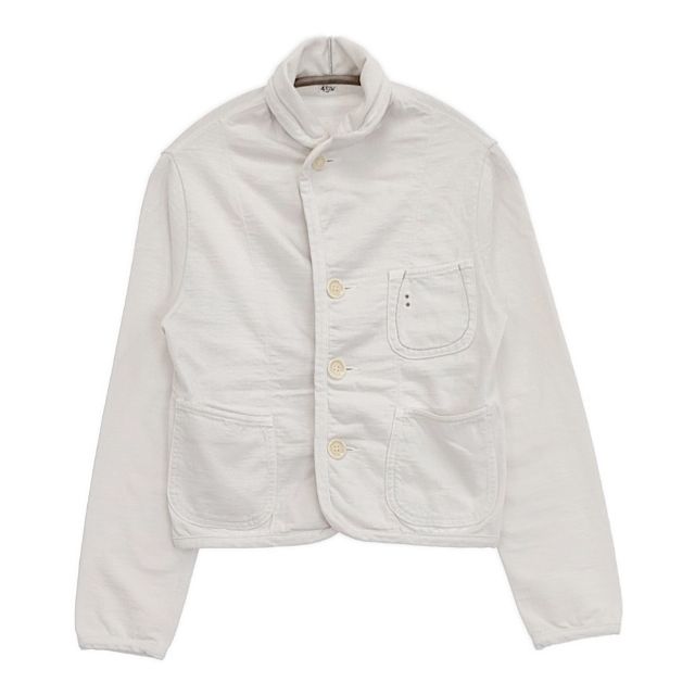 45R/45rpm でこぼこ天竺の908チロリアンカーディガン 定価39600円 ジャケット ライトグレー レディース フォーティーファイブアールピーエム【中古】5-1001M∞