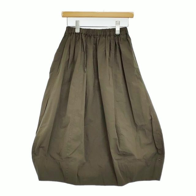 Pal’las Palace 綿麻シャンブレーワッシャーバルーンギャザースカート 定価26400円 ロング 25SS カーキ レディース パラスパレス【中古】5-1001M♪