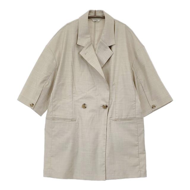 CLANE スリーブスリットジャケット 定価28600円 10108-3072 テーラードジャケット ベージュ レディース クラネ【中古】5-0628S♪