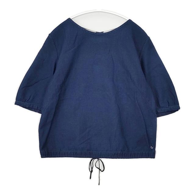 45R/45rpm 8033096 ゴマデニムのブラウス 定価27500円 バックボタン シャツ フォーティーファイブアールピーエム【中古】5-0812M△