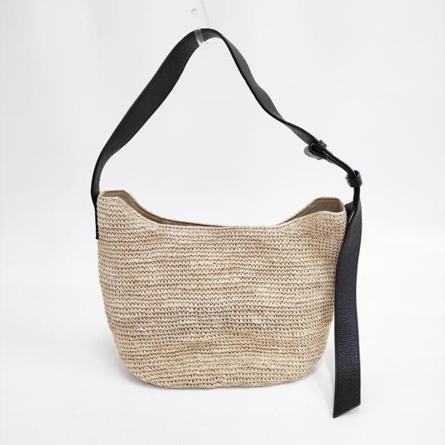 VIOLAd’ORO ワンハンドル かごバッグ かごバッグ ベージュ レディース ヴィオラドーロ【中古】5-0808G◎