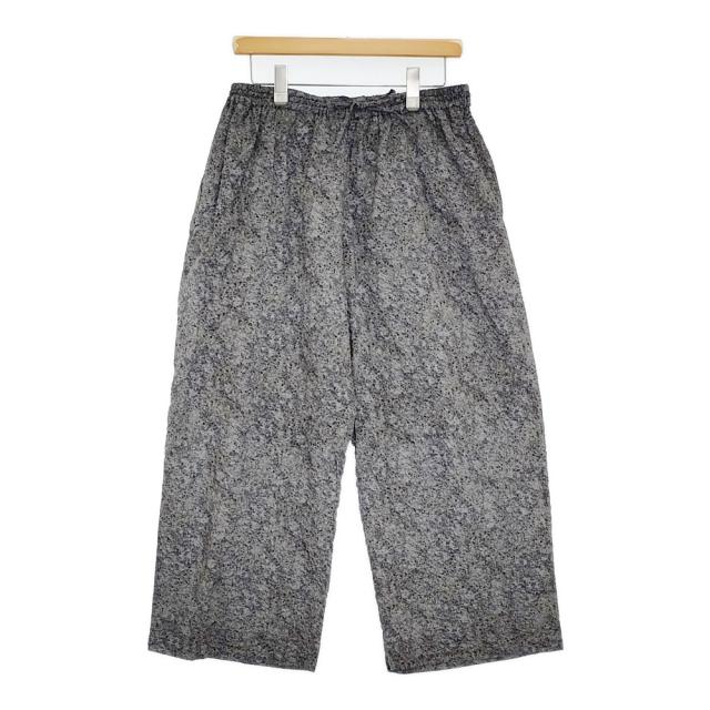 veritecoeur リバティプリントパンツ 定価30800円 VC-2643 イージーワイド パンツ グレー ブラック レディース ヴェリテクール【中古】5-0926M♪