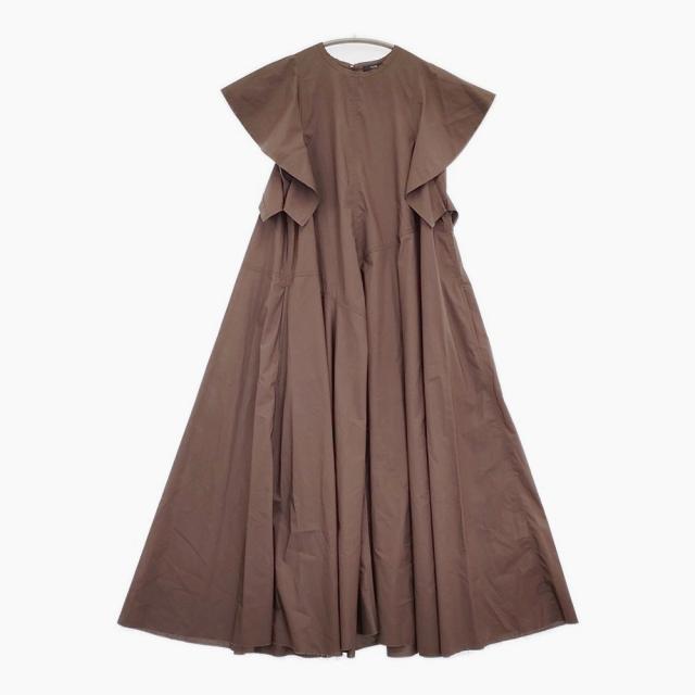 YLEVE SUVIN COTTON TYPEWRITER ONE PIECE サイズ1 168-5155080 ワンピース 25SS ブラウン レディース イレーヴ【中古】5-0926S♪