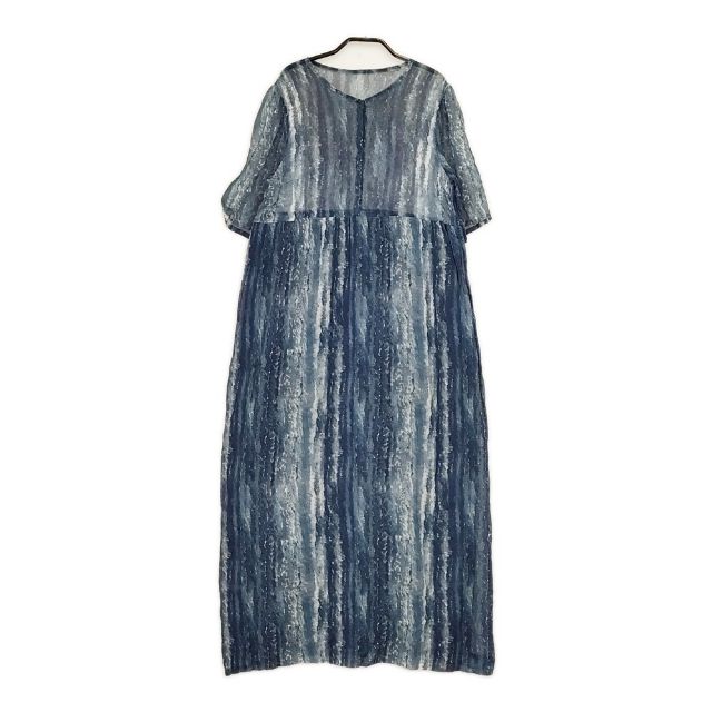 humoresque シルクドレス silk dress GS2102 半袖 ワンピース ネイビー レディース ユーモレスク【中古】5-0702S∞