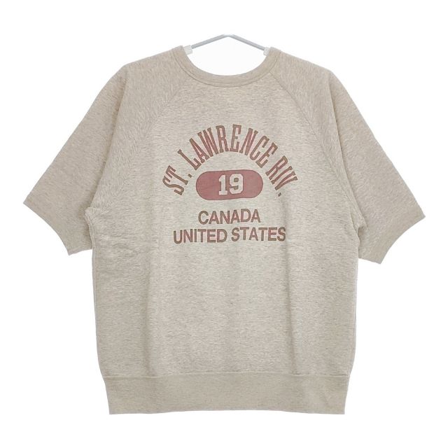 CIOTA 新品 Printed Short Sleeve Sweatshirt サイズ5 CSLM-124 定価27500円 半袖スウェット 23SS グレー メンズ シオタ【中古】5-0424S∞