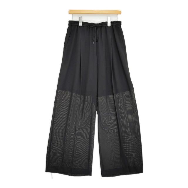 Diagram GRACE CONTINENTAL ソフトファイユパンツ 38 定価29700円 25SS ブラック レディース ダイアグラムグレースコンチネンタル【中古】5-0916M♪