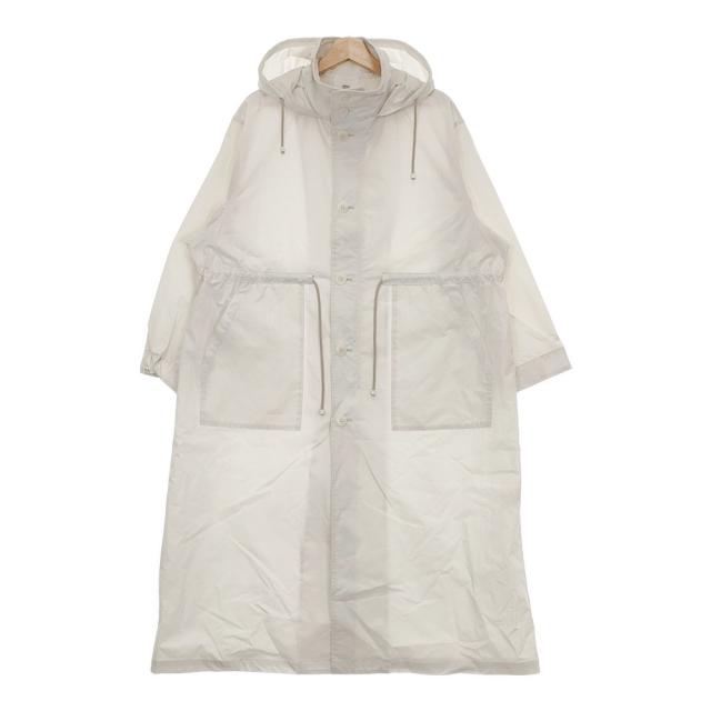 IENA 24020900130010 コットンナイロンタッサーオーバーコート 定価41800円 サイズ38 コート 24SS ホワイト レディース イエナ【中古】4-1214M♪