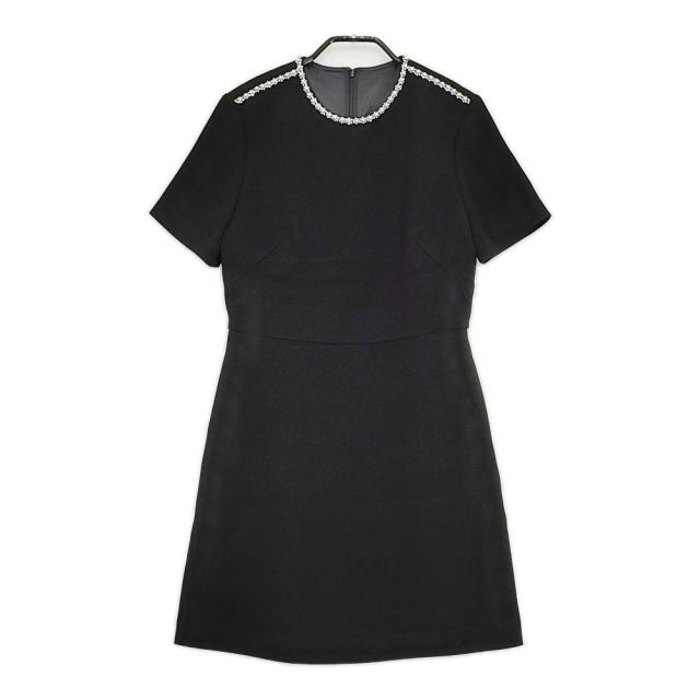 LOULOU WILLOUGHBY 未使用品 ビジューミニワンピース 定価59400円 212420-14-160-95 24SS ブラック レディース ルルウィルビー【中古】5-0608S♪