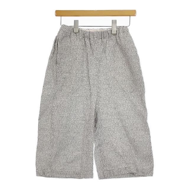 ゴーシュ 刺し子ジャガード ハーフパンツ 定価30800円 G241-P009 サイズ2 ショーツ 24SS ホワイト ブラック レディース ゴーシュ【中古】5-0228S♪