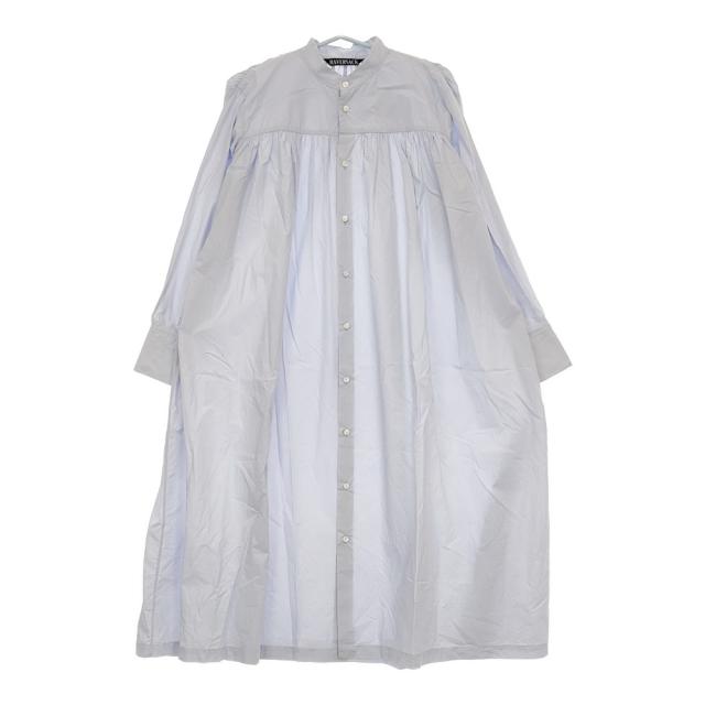 HAVERSACK ギャザーバンドカラーシャツワンピース 622325 サイズ1 ワンピース ライトブルー レディース ハバーサック【中古】5-0509M♪