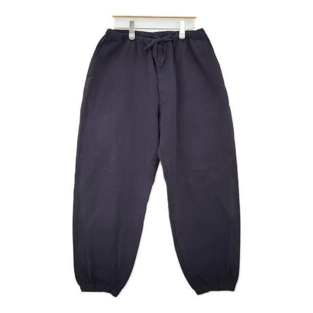 COMOLI 製品染 ドローストリングパンツ サイズ2 A03-03004 定価50600円 イージー パンツ 24AW ネイビー メンズ コモリ【中古】5-1203G♪