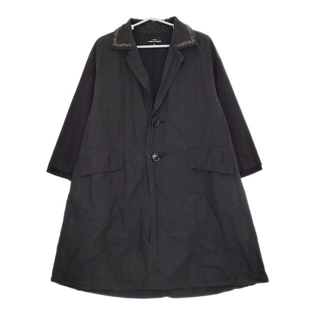 tricot COMME des GARCONS TO-C005 サイズM 衿レース コート AD2014 ブラック レディース トリココムデギャルソン【中古】5-0325M♪
