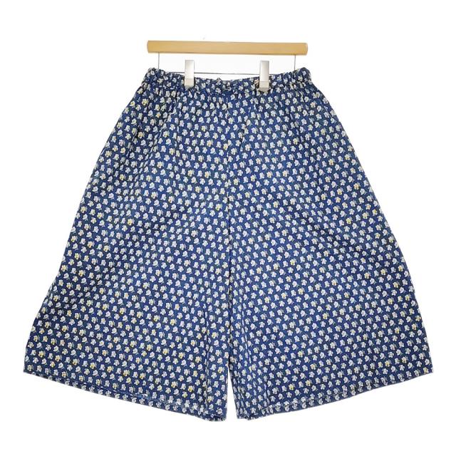 R&D.M.Co- NURSERY PRINT 花柄 ワイドイージー パンツ ブルー イエロー レディース オールドマンズテーラー【中古】5-0325M♪