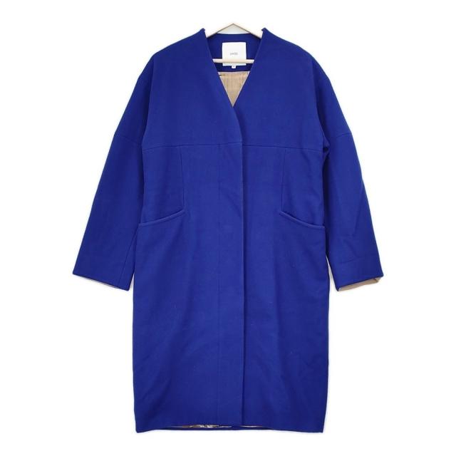 UN3D ウール バイカラーコクーンコート 521910000001 サイズ38 コート ブルー レディース アンスリード【中古】5-1007A◆