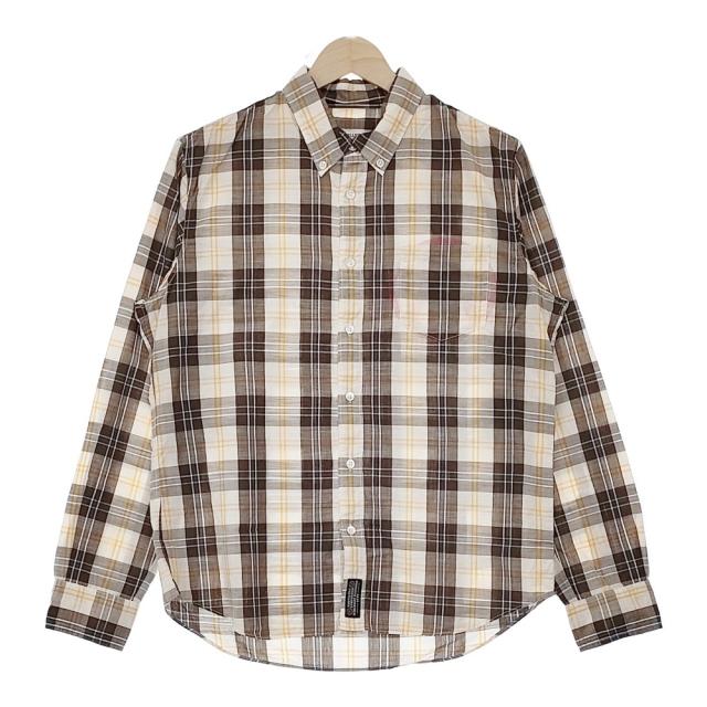 AFFA UNDERCOVER 藤原ヒロシ 高橋盾 アナーキーフォーエバー AF7S02 M 長袖シャツ ホワイト ブラウン メンズ エーエフエフエー【中古】5-0119M♪