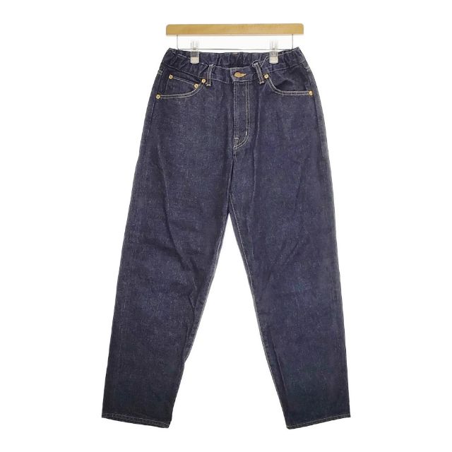 HARVESTY ビッグデニム BIG DENIM A11703-20 コットン ウエストゴム ジーンズ デニムパンツ ネイビー レディース ハーベスティ【中古】5-0324G∞
