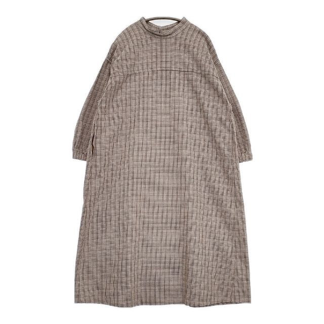 45R/45rpm 春コットンツイードのドレス 定価52800円 ワンピース ベージュ レディース フォーティーファイブアールピーエム【中古】5-0921M∞